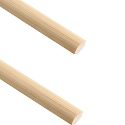 Pine Quadrant Timber 9mm x 9mm 1m x 4 Total 4 Meters tm670