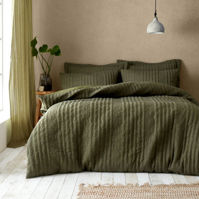 Pineapple Elephant Tamba Jersey Stripe Quilted Super King Duvet Cover ...