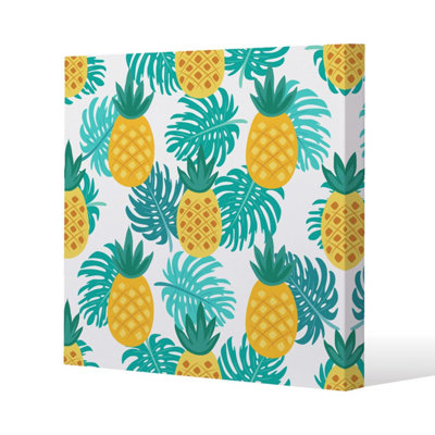 Pineapples (Canvas Print) / 114 x 114 x 4cm