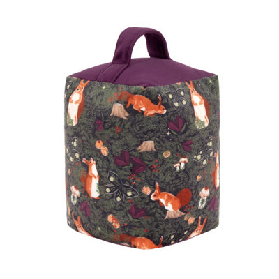 Pineberry Forest Velvet Door Stop