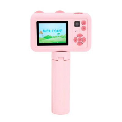 Pink Digital Kids Camera Toy with Tripod