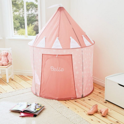 Pink Kids Tent, Starry Pink Princess Pop Up Play Tent For Kids with ...