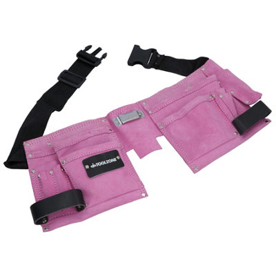 Tool Belt Pink /pouch/bag Carpenter Construction Framers Leather Tool Belt