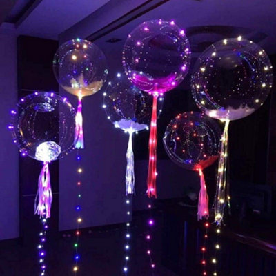Pink LED String Balloons 12Inches for all occasions | DIY at B&Q
