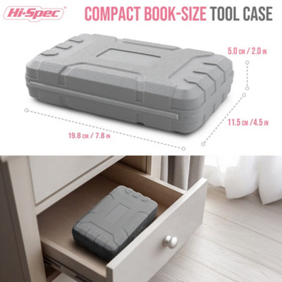 Pink Small Mini DIY Household Tools Kit Set 24 Pc With Tool Box Hi-Spec