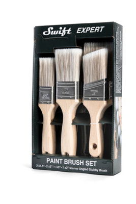 Pioneer Swift Expert 6pc Paint Brush Set Including Stubby
