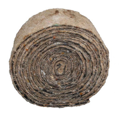 Pipe Insulation Wool/Felt Pipe Wrap 7.3m x 90mm - 10 Rolls