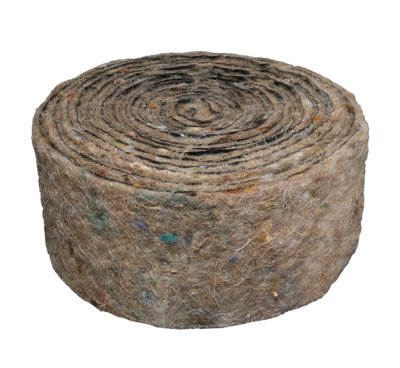 Pipe Insulation Wool/Felt Pipe Wrap 7.3m x 90mm - 10 Rolls