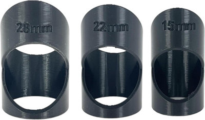 Pipe Lagging Insulation Foam Cutter Tool 15mm, 22mm & 28mm
