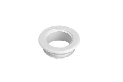 PIPESNUG - WASTE PIPE COLLAR AND SEAL, WHITE 40MM (1 1/2") (PACK OF 2)
