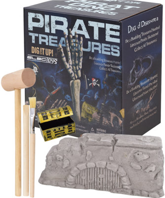 Pirate Treasures Excavation Discovery Kit Age 6 Plus