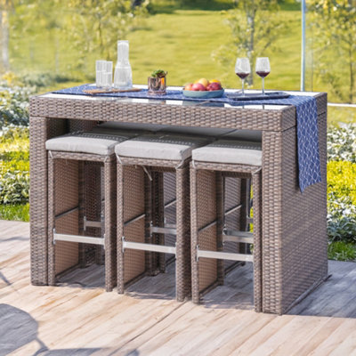 Bar height outdoor table set store