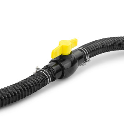 Pisces 10m Corrugated Black Pond Hose Flexible Anti Kink Flexi PVC Pipe ...