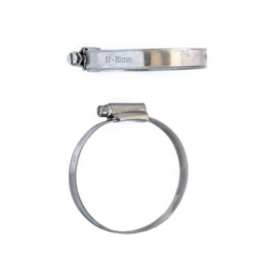 Pisces 20 Pack 51-70mm Stainless Steel Clips for 50mm hose | DIY at B&Q