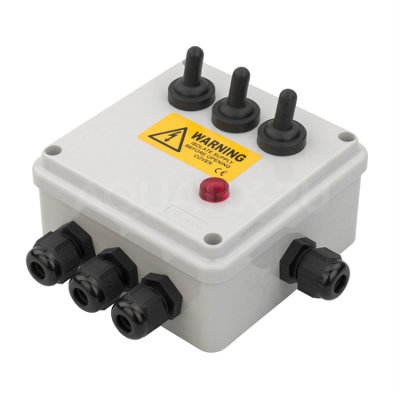 Pisces 3 Way Garden Switch Box - with Neon Indicator Light | DIY at B&Q
