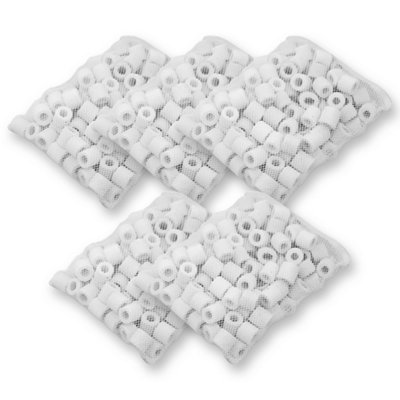 Pisces Ceramic Aquarium Biological Filter Media Rings 5 x 500g (2500g ...