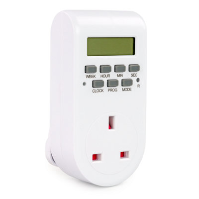 Pisces Digital 3 Pin Plug Fish Feeder Timer | DIY at B&Q