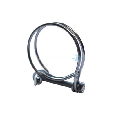 Pisces Double wire clips for 50mm Pond hose (5 pack)