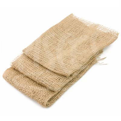 Pisces Jute Hessian Pond Basket Cloth Liner 45cm x 45cm - 3 Pack