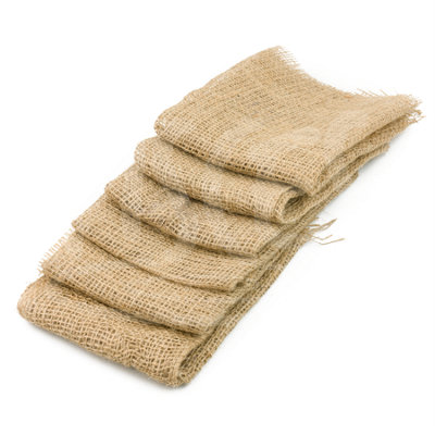 Pisces Jute Hessian Pond Basket Cloth Liner 45cm x 45cm - 6 Pack | DIY ...