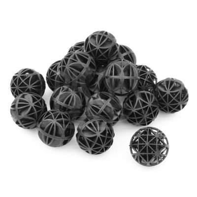 Pisces Pack of 3 Aquarium Bio Balls Filter Media with Foam - 150 balls ...
