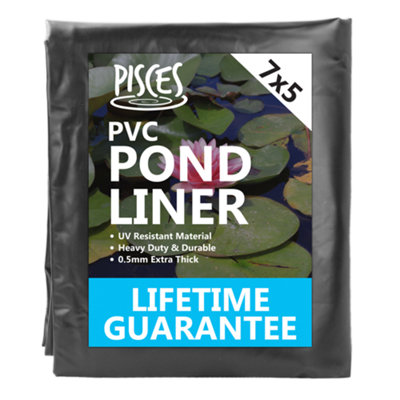 Pisces Pond Liner 7m x 5m Supa-Flex PVC - 0.5mm Thick with Lifetime ...