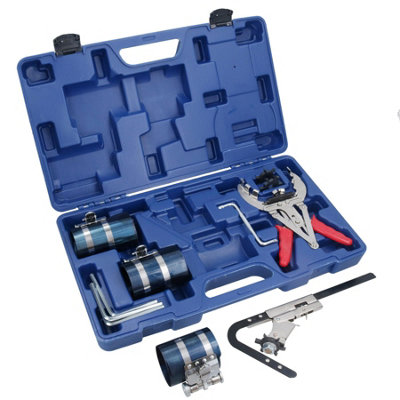 Piston Ring Compressor Cleaner Cleaning Service Tool Kit 9pc
