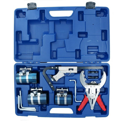 Piston Ring Compressor Cleaner Cleaning Service Tool Kit 9pc