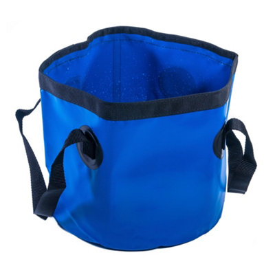 PitBull 11 Litre Folding Plumbers Bucket Collapsible Blue