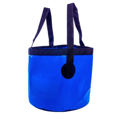 PitBull 11 Litre Folding Plumbers Bucket Collapsible Blue