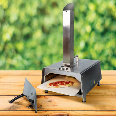 Pizza Oven Charcoal Grilling Machine with Stainless Steel Body and ...