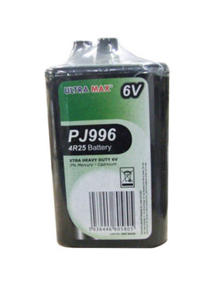 PJ996 ULTRAMAX BRAND BATTERY, 4R25 ZINC