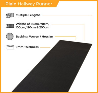 Plain Cream Hall Runner Carpet Runner Rug