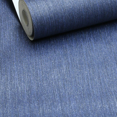 Plain Dark Navy Midnight Blue Glitter ShimmerTextured Crystal Vinyl ...