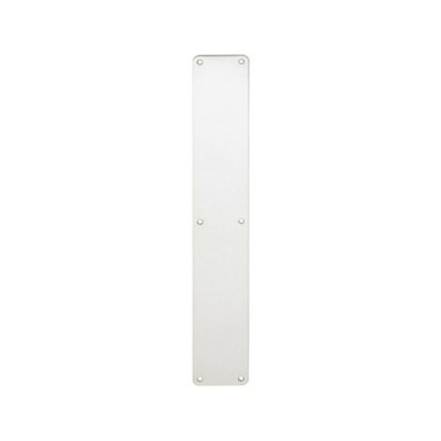 Plain Door Finger Plate 500 x 75mm Bright Stainless Steel Push Plate