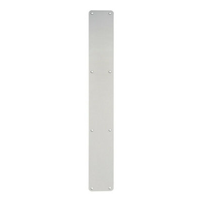 Plain Door Finger Plate 650 x 75mm Satin Anodised Aluminium Push Plate ...