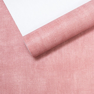 Plain Maroon Wallpaper Textured Linen Effect Slightly Imperfect Paste ...