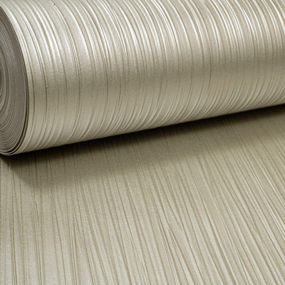 Plain Metallic Silver Bedroom Feature Wall Texture New Wallpaper | DIY ...