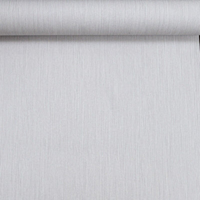 Plain Mid Light Neutral Grey Textured Wallpaper Modern Quality Designer ...
