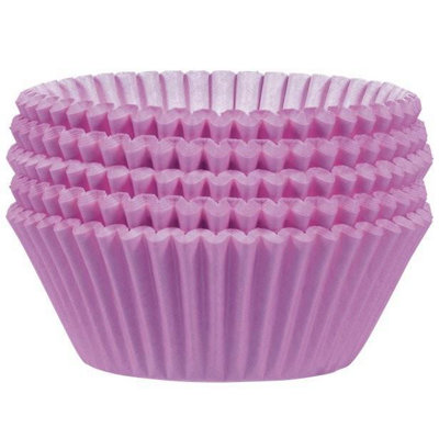 PLAIN MUFFIN AND CUPCAKE CASES (PACK OF 50) PURPLE (ONE SIZE)