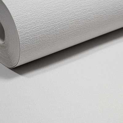Plain Pale Grey Wallpaper Textured Free Match Paste The Wall