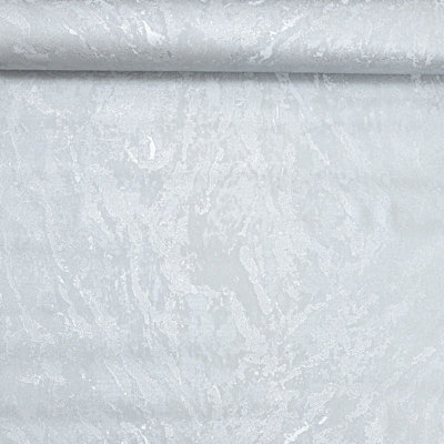 Plain Silver Metallic Wallpaper Textured Shimmer HeavyWeight Thick ...