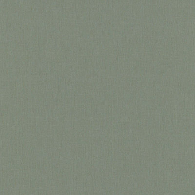 Plain Textured Vinyl Wallpaper Sage Green / Gold Erismann 10437-24