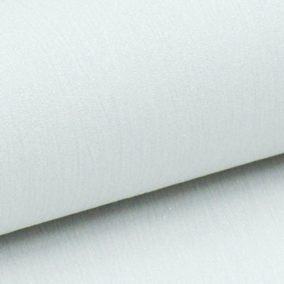 Plain White Silver Glitter Shimmer Textured Crystal Vinyl Neutral Wallpaper