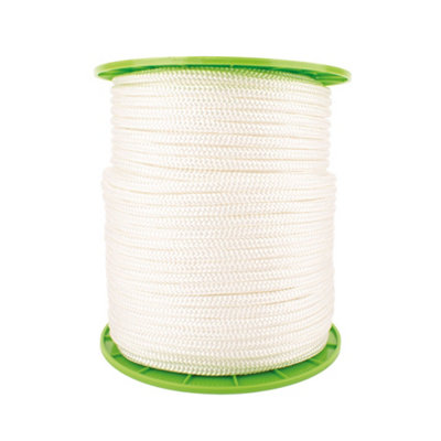 Plaited Nylon Sash Cord (8mm) - 100m | DIY at B&Q