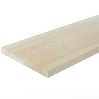 Planed Redwood PSE Timber - 25mm (T) x 200mm (W) x 1800mm (L) - (Finish ...