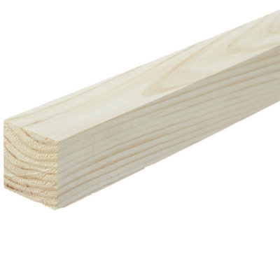 Planed Redwood PSE Timber - 50mm (T) x 50mm (W) x 3000mm (L) - (Finish ...