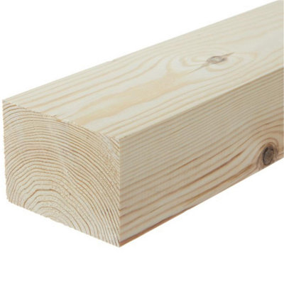 Planed Redwood PSE Timber - 75mm (T) x 100mm (W) x 3000mm (L) - (Finish ...