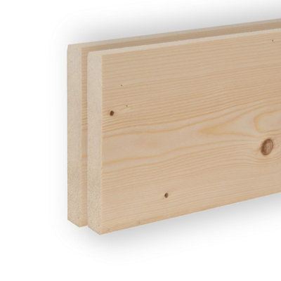 Planed Timber 6x1 Inch (finished size 144x21mm) 0.9m Pack of 2