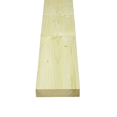 Planed Treated Timber C16 - (L) 1200mm (W) 200mm (H) 47mm - Pack of 2
